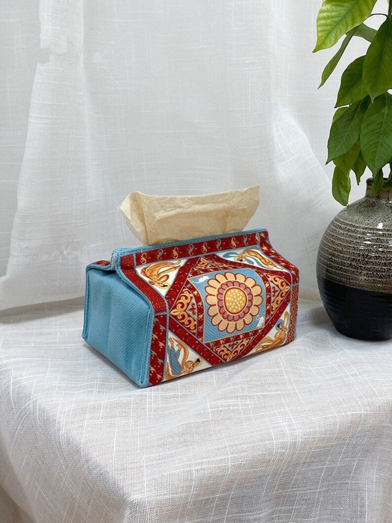 Bohemian Tissue Box Cover, Decorative Tissue Holder, Retro Table Decor ...