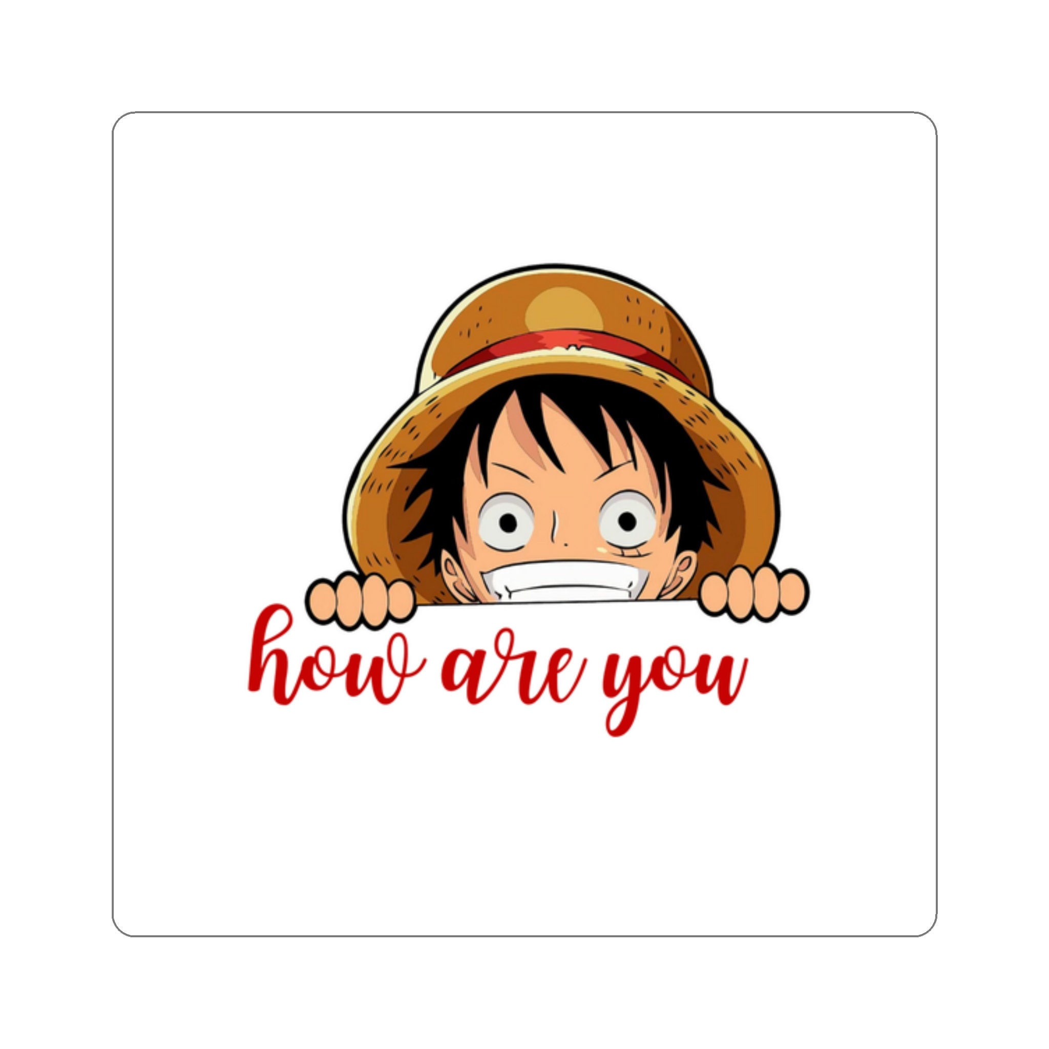 Luffy Sticker for Bottle Decals Cartoon Sticker Onepiece - Etsy