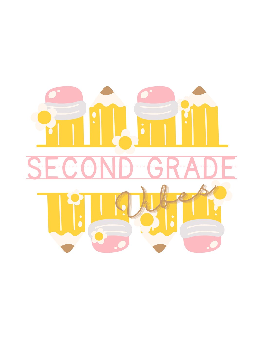Second Grade Vibes Digital Download | Second Grade PNG | First Day of ...
