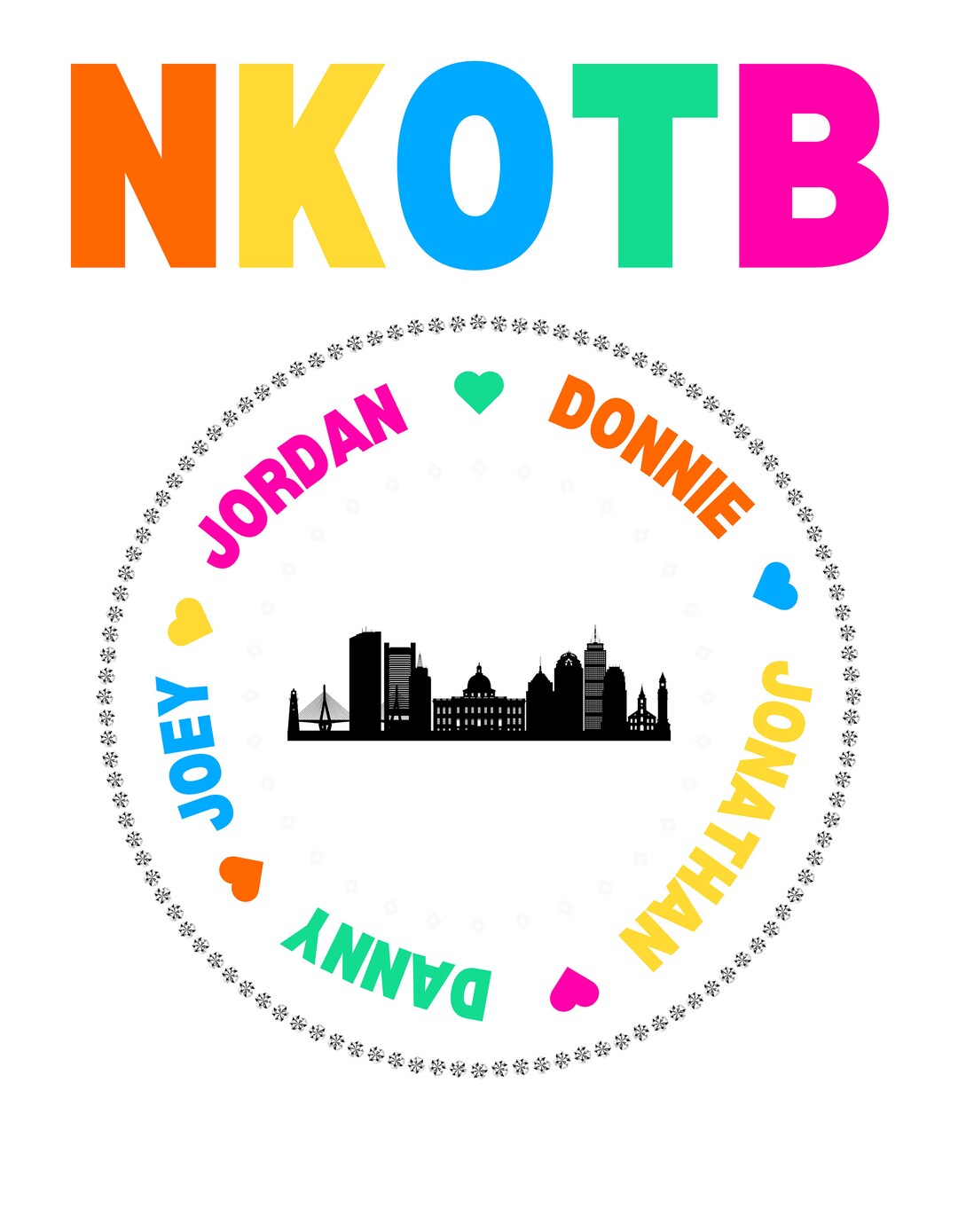 NKOTB Magic Summer Tour Replica Shirt Digital Download | Neon Names ...