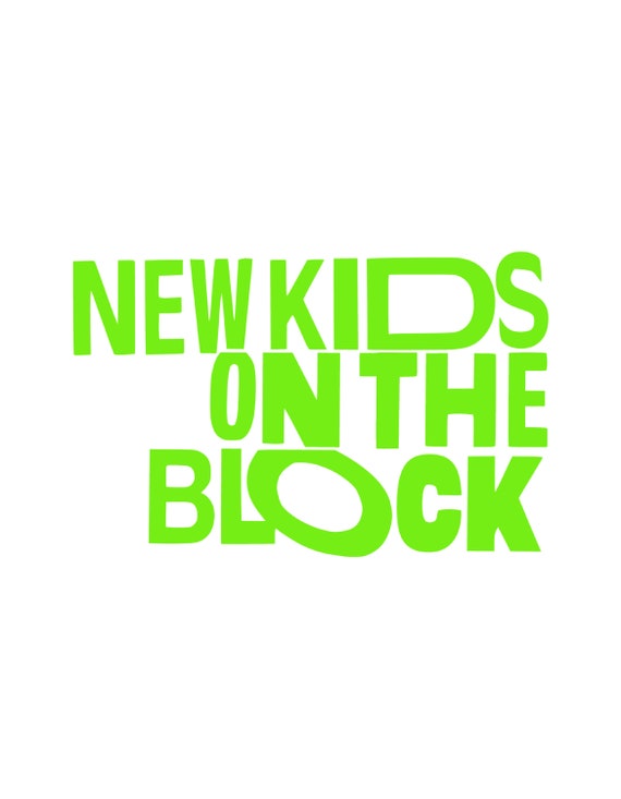 New Kids On The Block Logo Retro New Kids On The Block