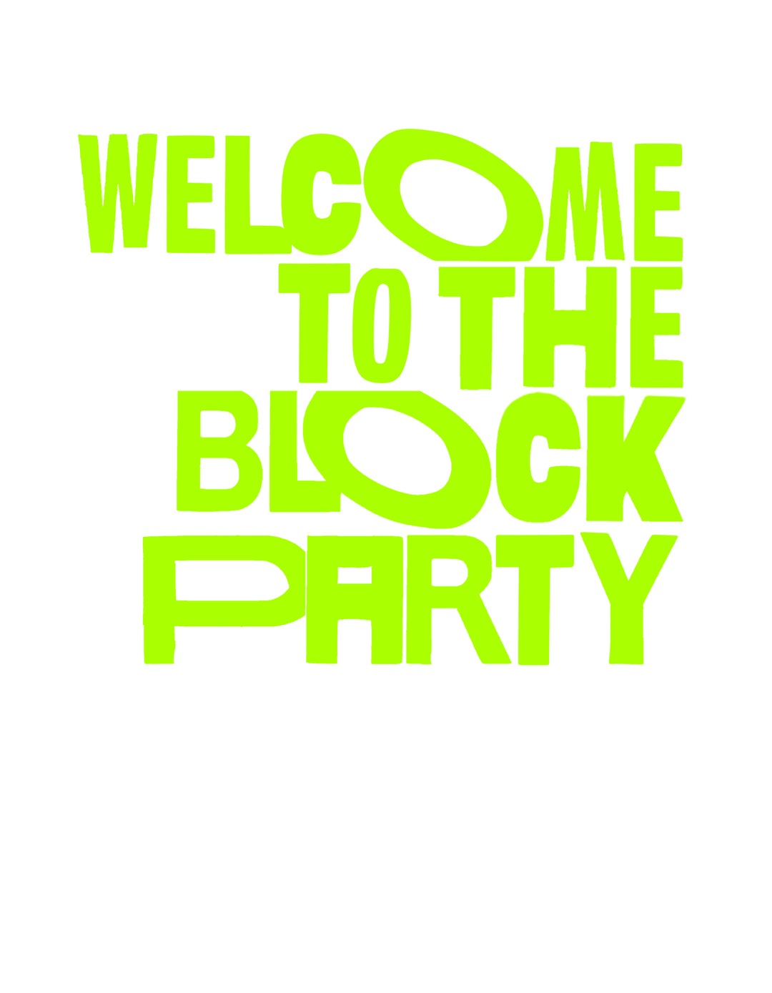 NKOTB Welcome to the Block Party Digital Download | Neon Green | New ...