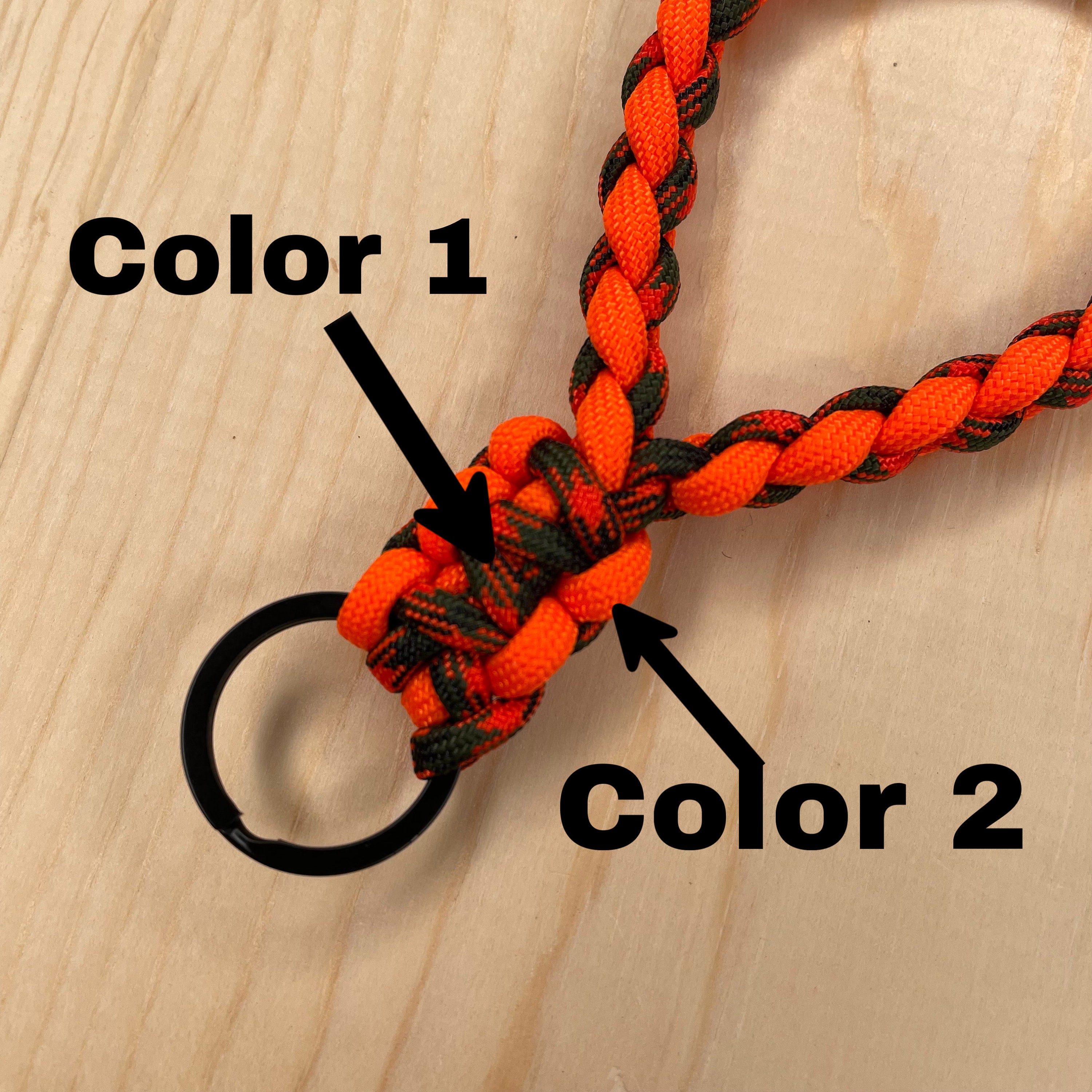 Wristlet Keychain: Paracord Key Fob, Tether - Etsy