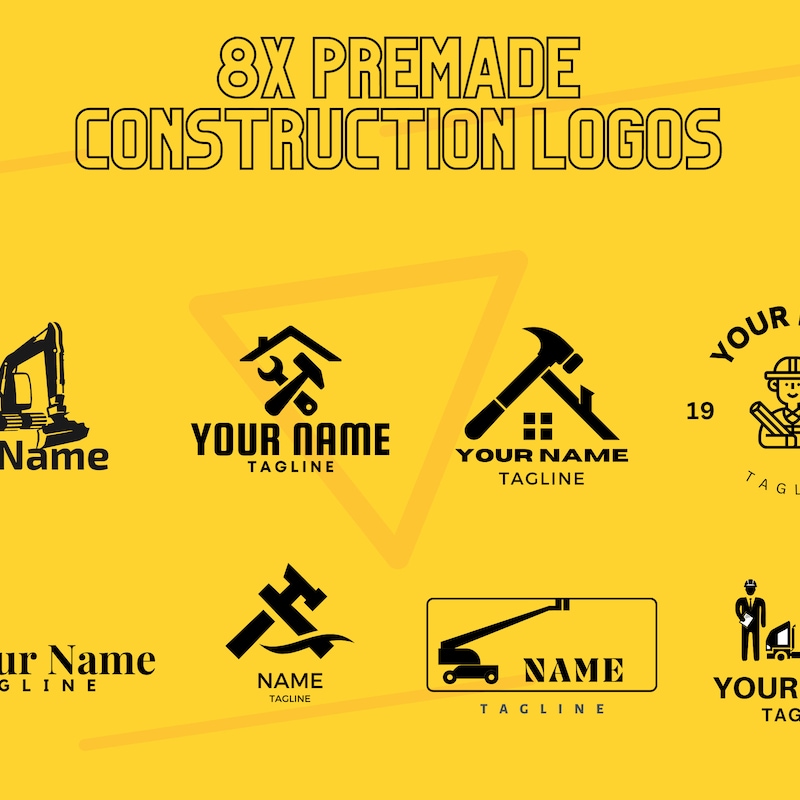 Construction Logo Svg - Etsy