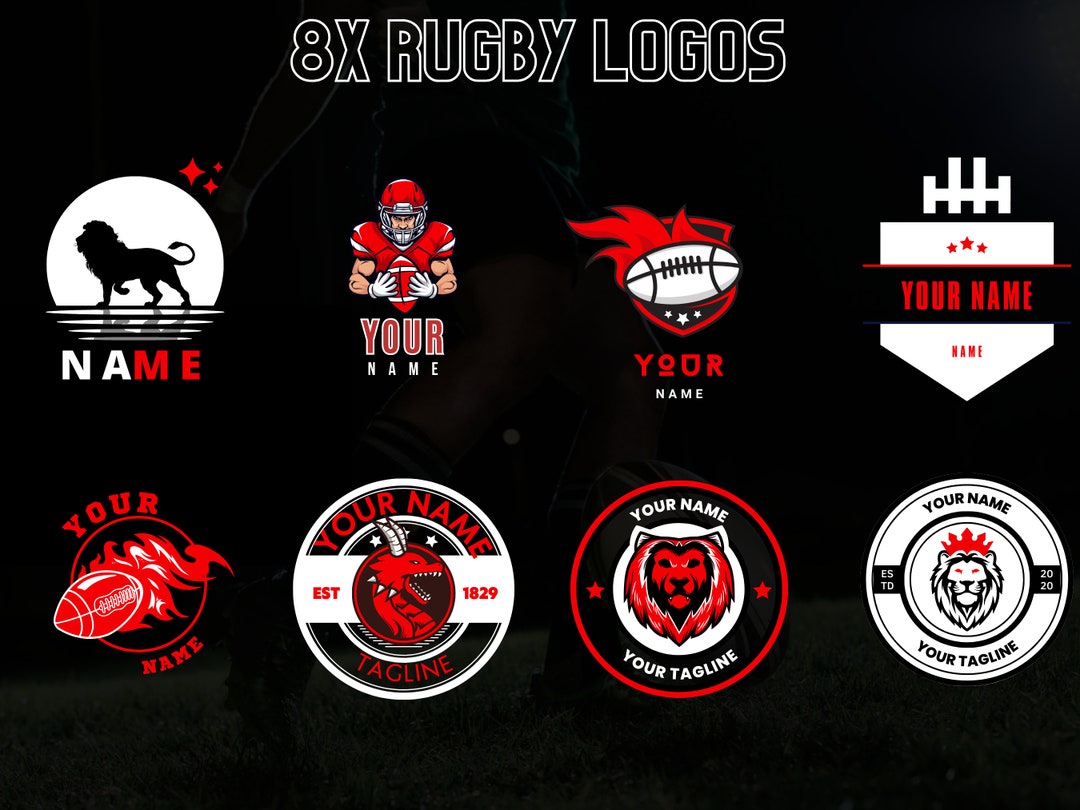 Rugby Logo, Rugby Badge Logo, Rugby Logo Emblem, Rugby Badge ...