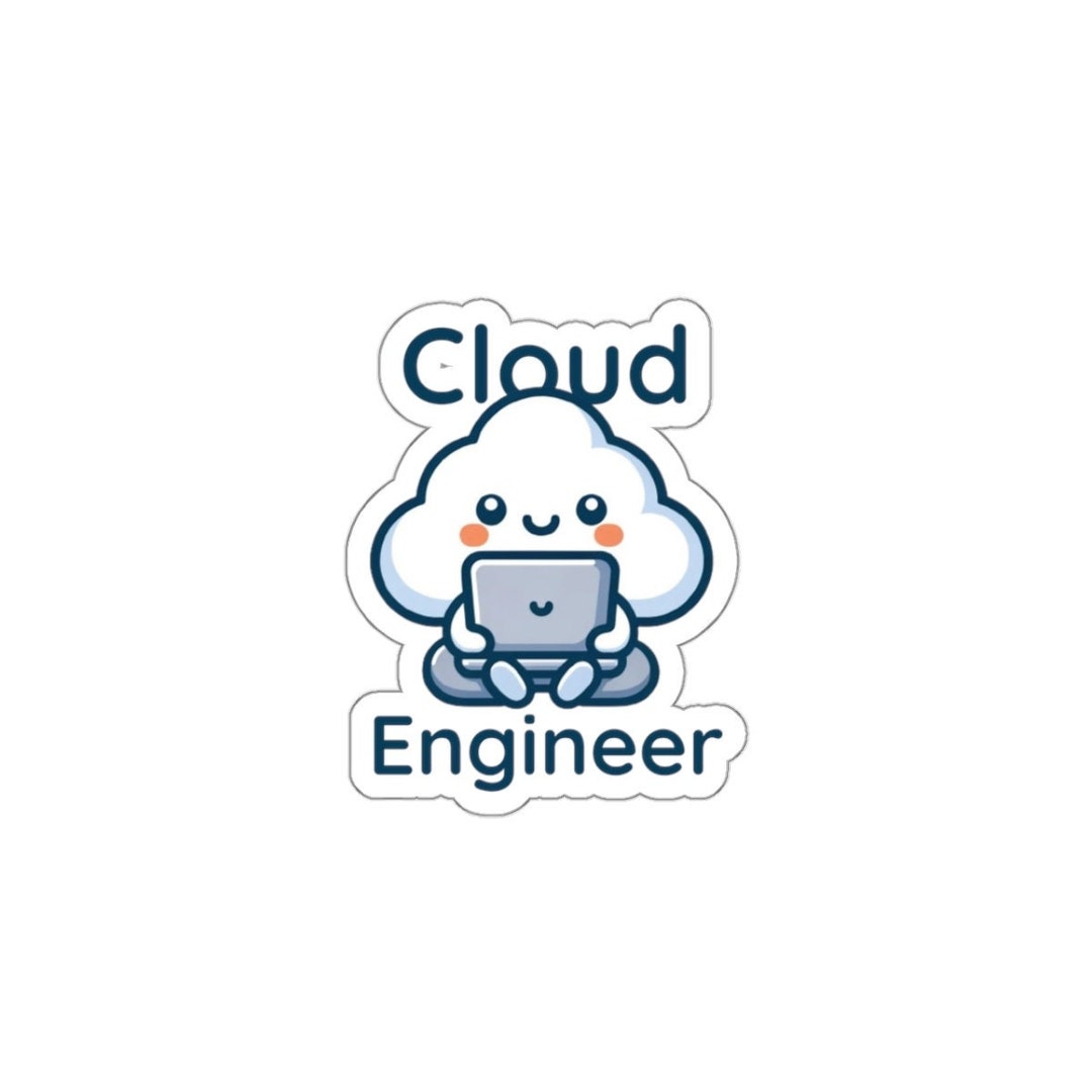 Cloud Engineer Vinyl Sticker: Programmer Gift, Laptop Decal - Etsy