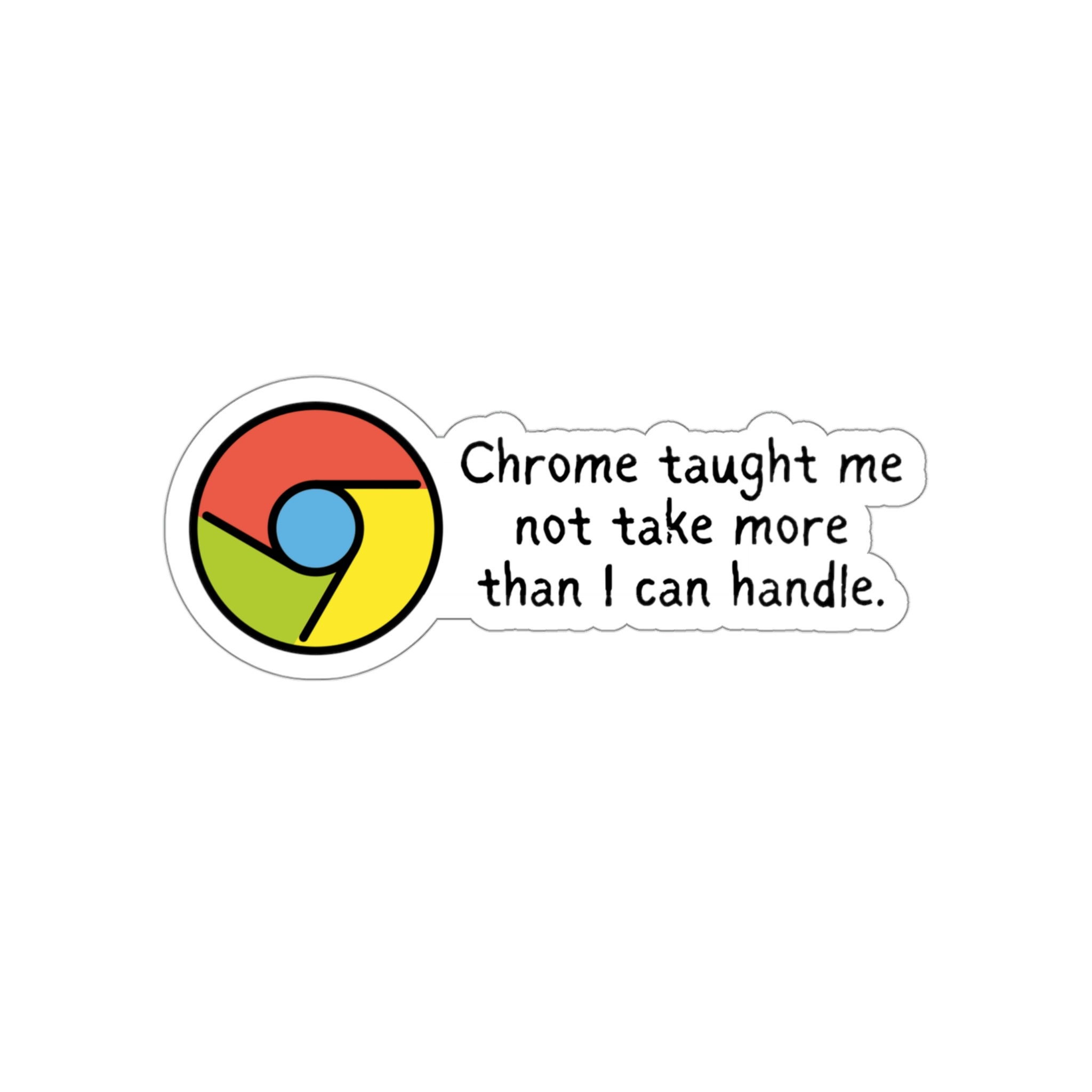 Chrome Lesson Sticker, Computer Programming Sticker, Programming ...