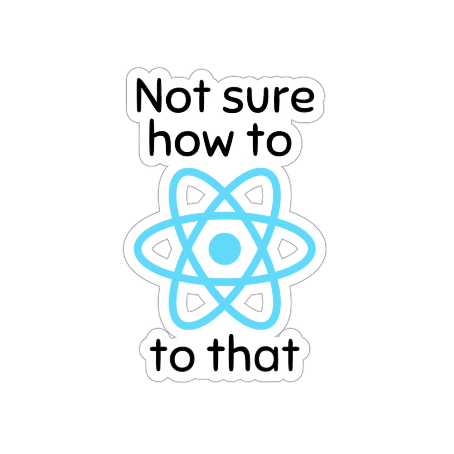 React Sticker Web Developer Sticker Programming Sticker Programmer ...