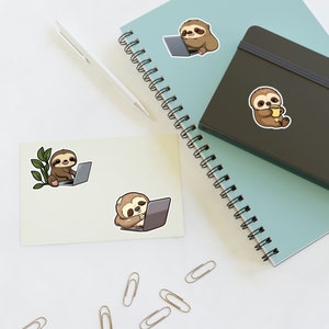 Sloths Sticker Pack Vinyl Sticker Cute Sloth Stickers Sloth Lover Gift ...