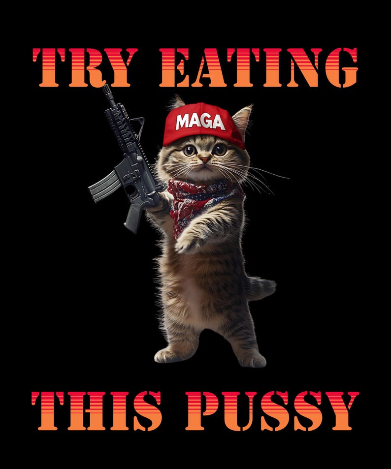 Digital Download - Funny MAGA Cat,eating Pet Cats Design - Etsy