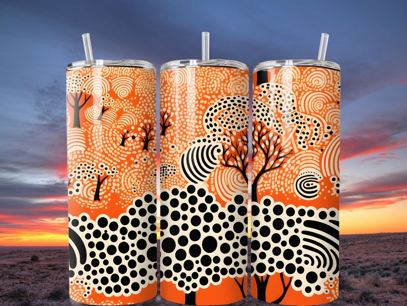 Aboriginal Dot Painting Tumbler Wraps - 12 Printable Designs ...