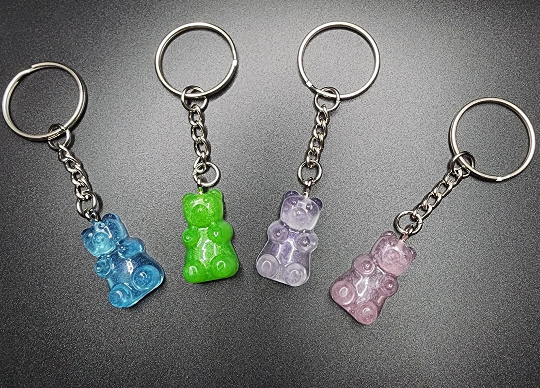 Resin Gummy Bear Keychains - Customizeable - Etsy