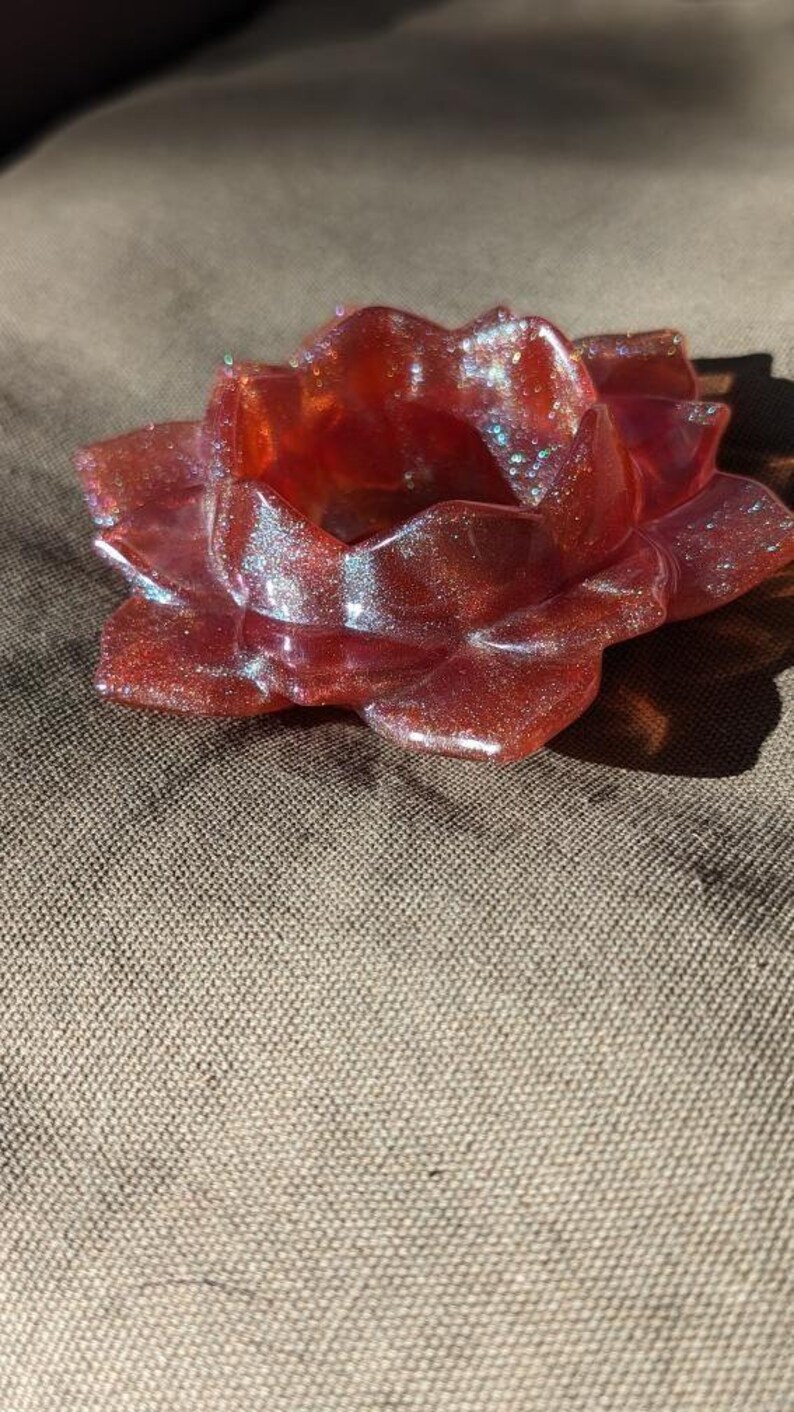 Resin Lotus Flower Tealight Holders - Etsy