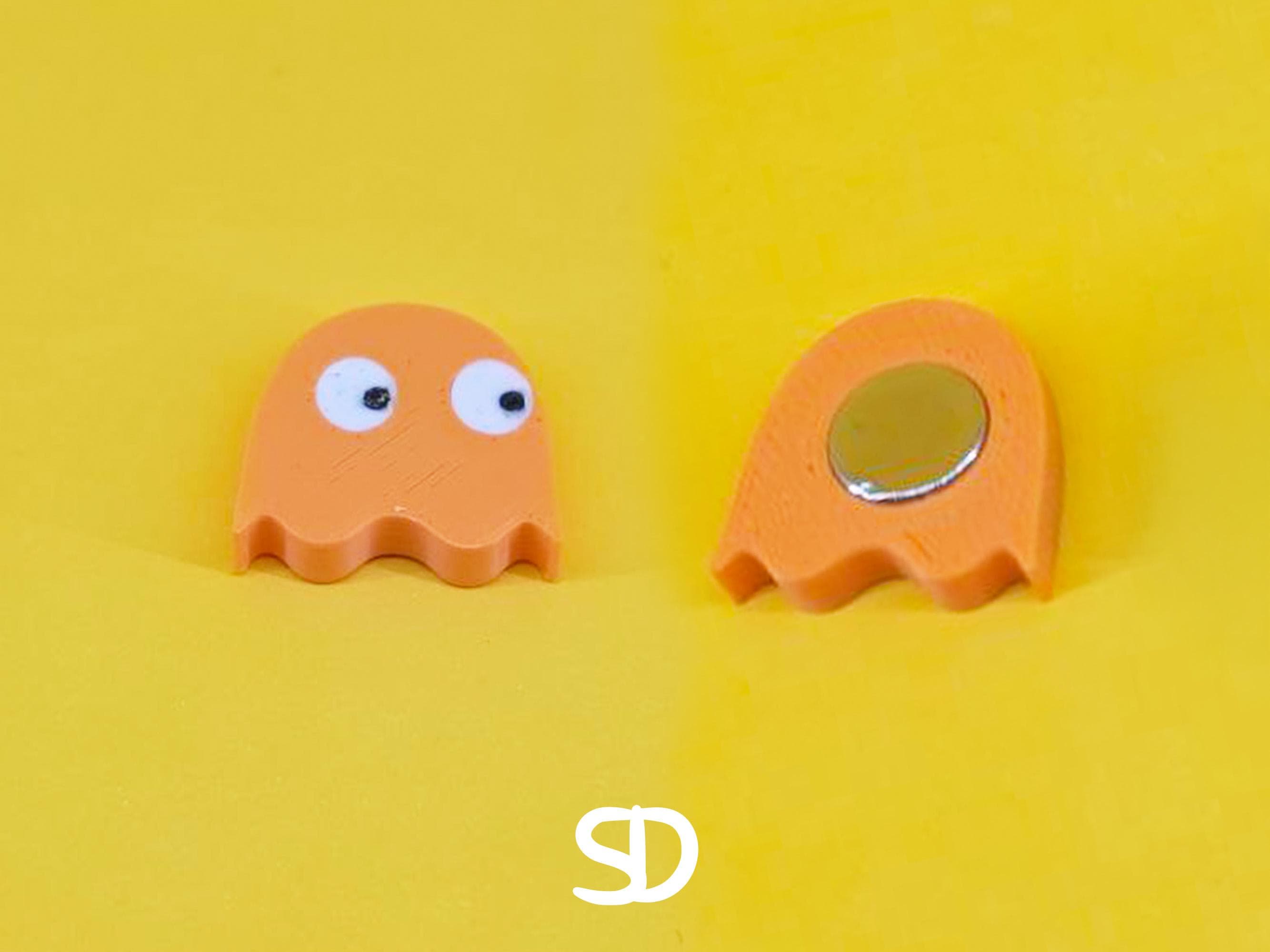 Pac-man & Ghost Magnets - 3D Printed - Retro Gaming Fridge Magnets ...