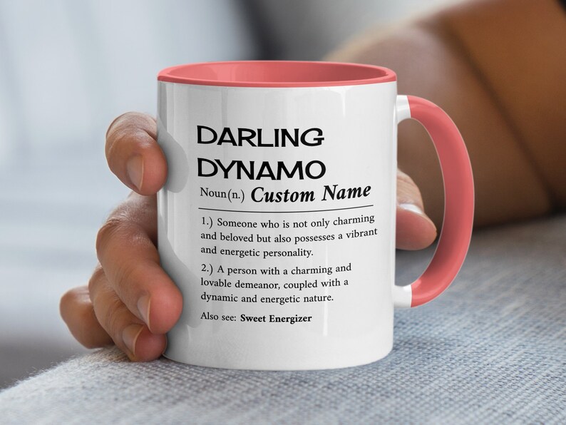 Personalized Darling Dynamo Mug: Custom Name Coffee Cup - Etsy