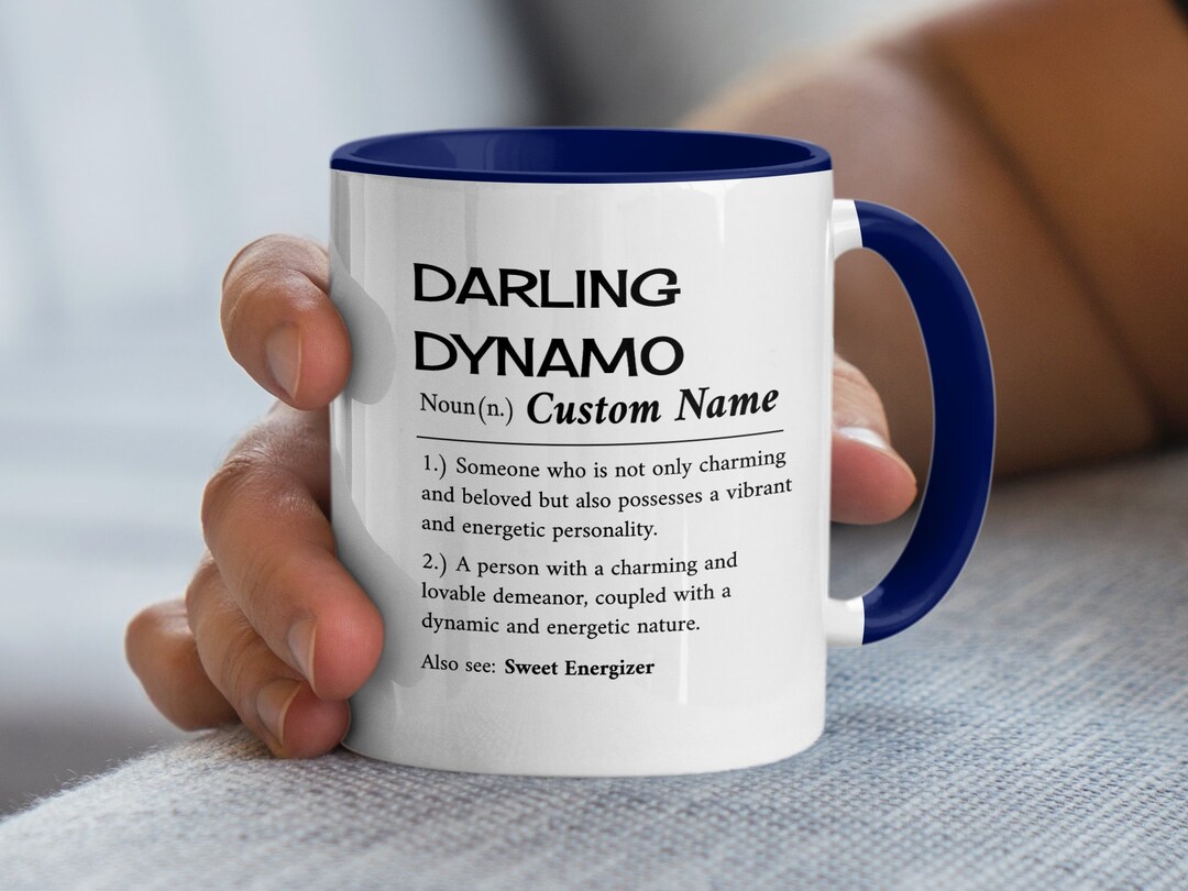 Personalized Darling Dynamo Mug: Custom Name Coffee Cup - Etsy