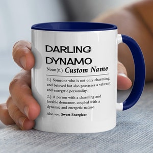 Personalized Darling Dynamo Mug: Custom Name Coffee Cup - Etsy