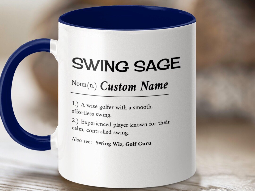 Personalized Golf Mug: Swing Sage Definition, Custom Name - Etsy