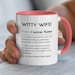 Custom Name Definition Mug, Witty Companion Coffee Cup, Unique Gift for ...
