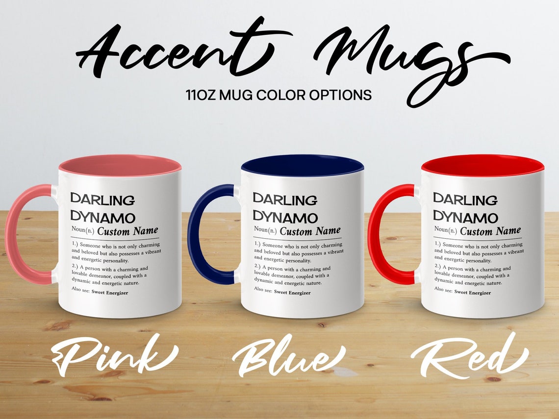Personalized Darling Dynamo Mug: Custom Name Coffee Cup - Etsy