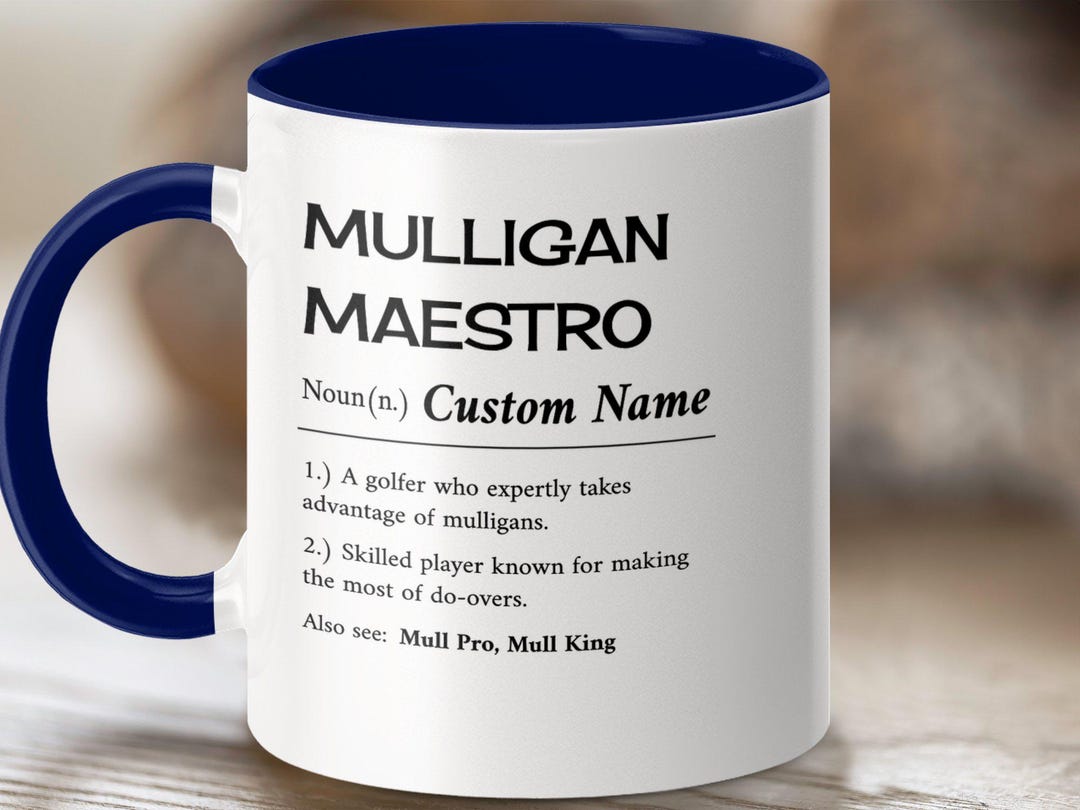 Mulligan Maestro Mug, Funny Golf Mug for Golfers, Unique Golfer Gift ...