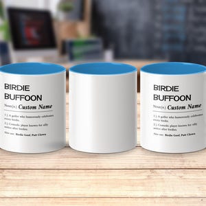 Birdie Buffoon Mug: Funny Golf Gift, Custom Name - Etsy