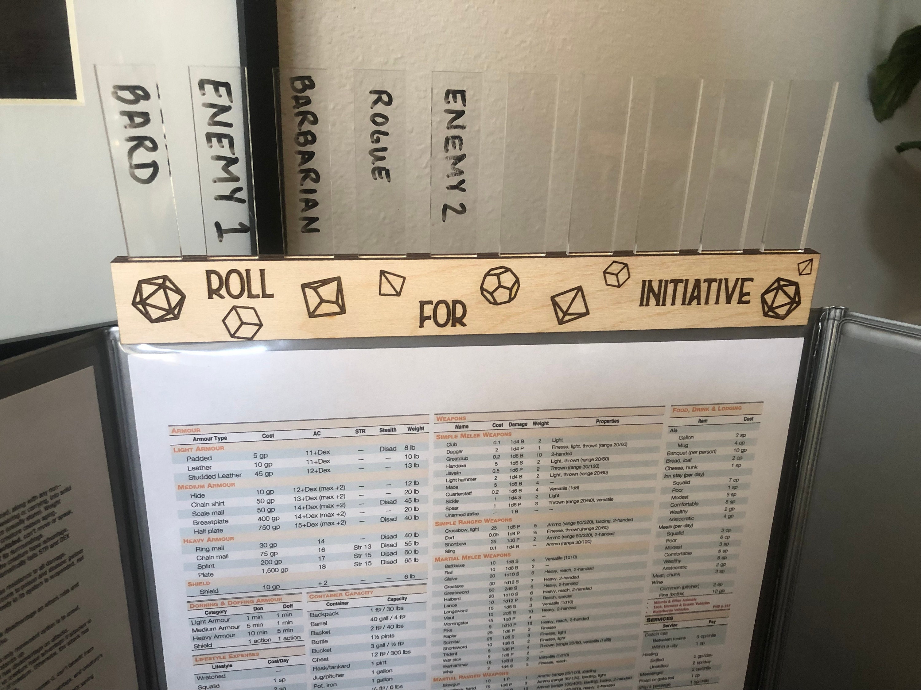 Dungeons and Dragons Initiative Tracker | TTRPG Initiative Tracker ...