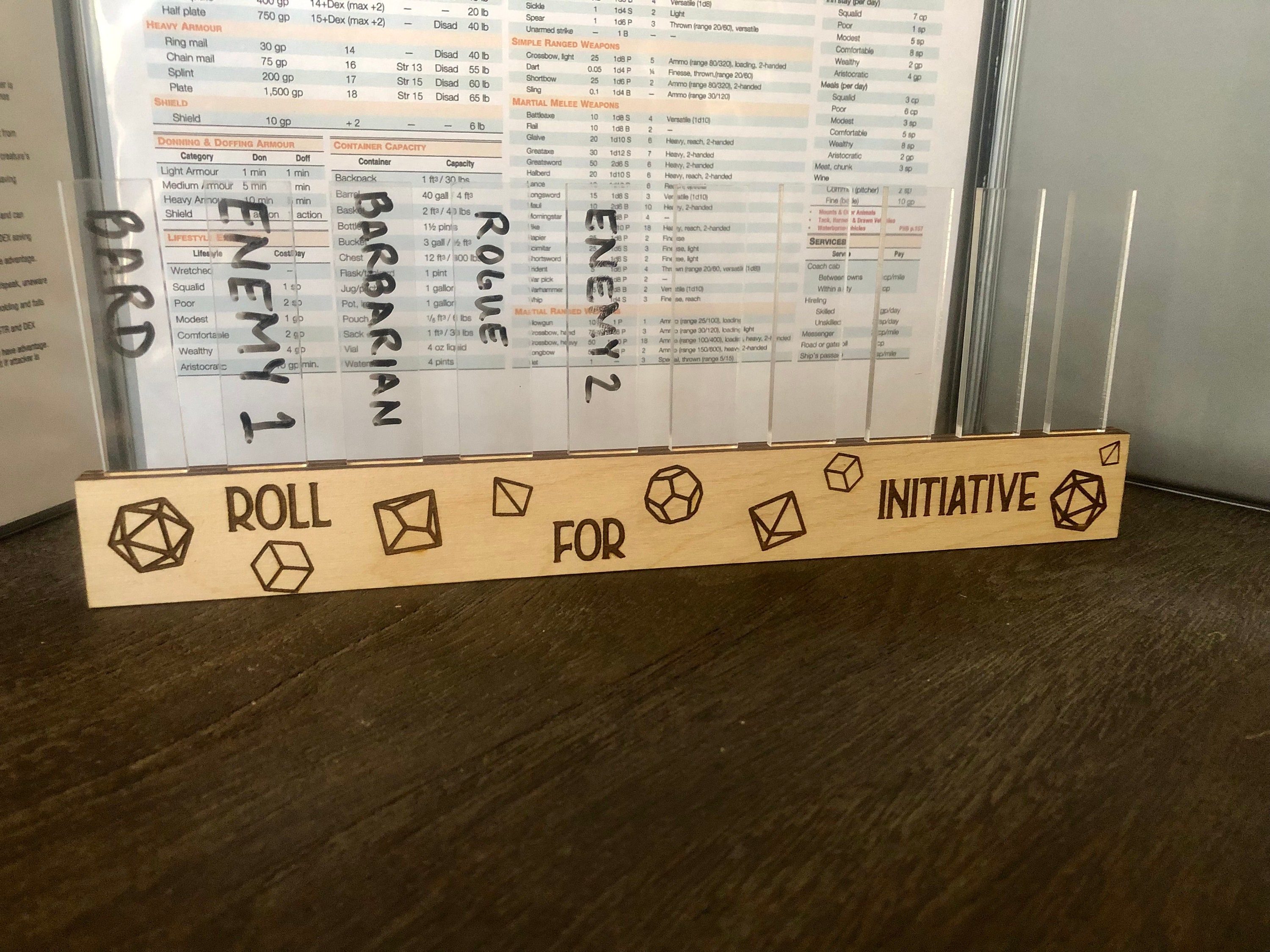Dungeons and Dragons Initiative Tracker | TTRPG Initiative Tracker ...