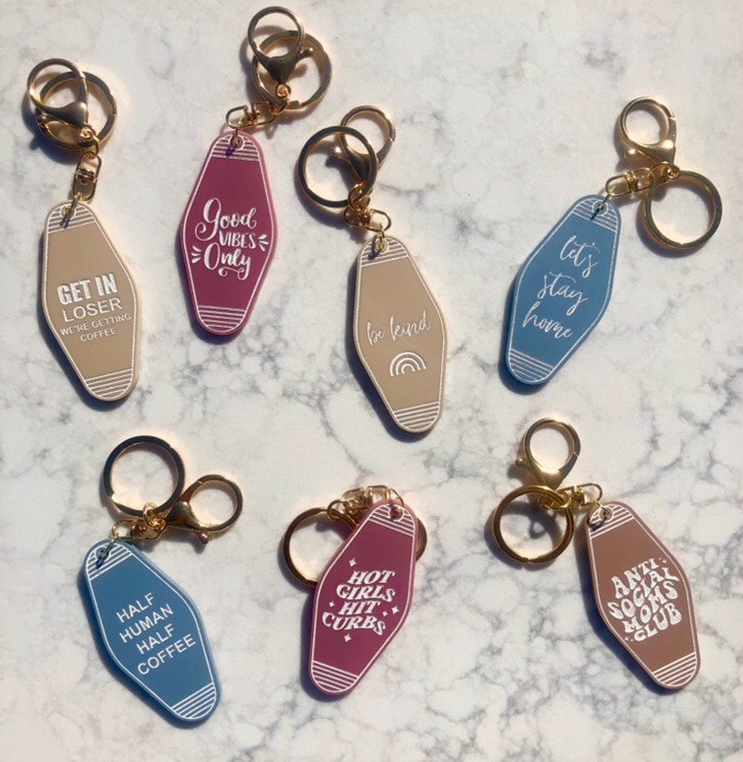 Vintage Motel Keychain - Etsy