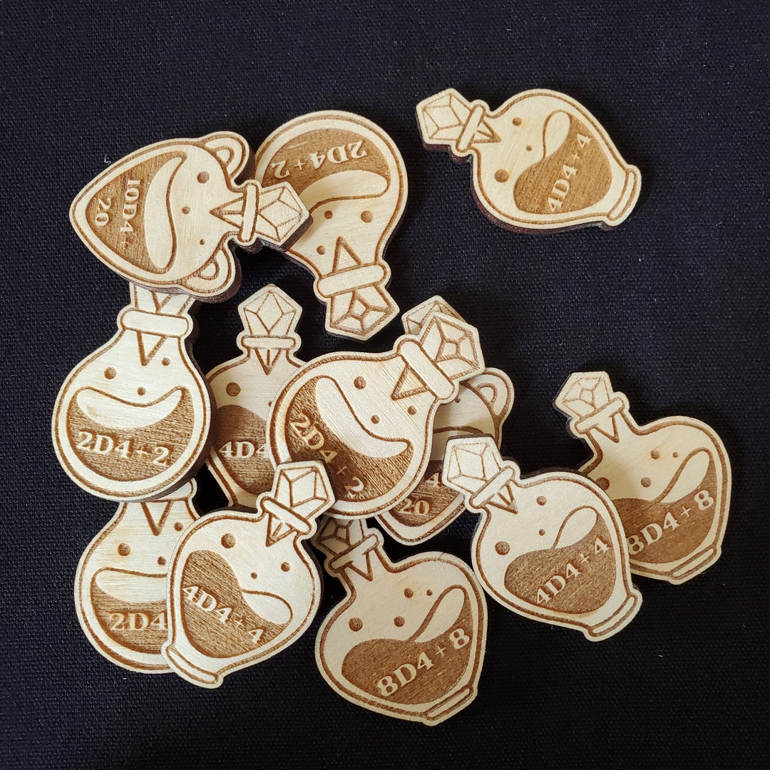 Health Potion Tokens Set - Etsy