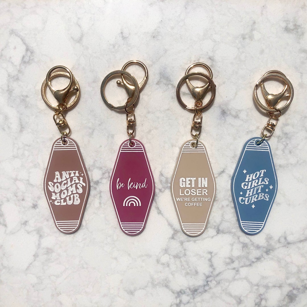 Vintage Motel Keychain | Funny Keychain | Retro Keychain - Etsy