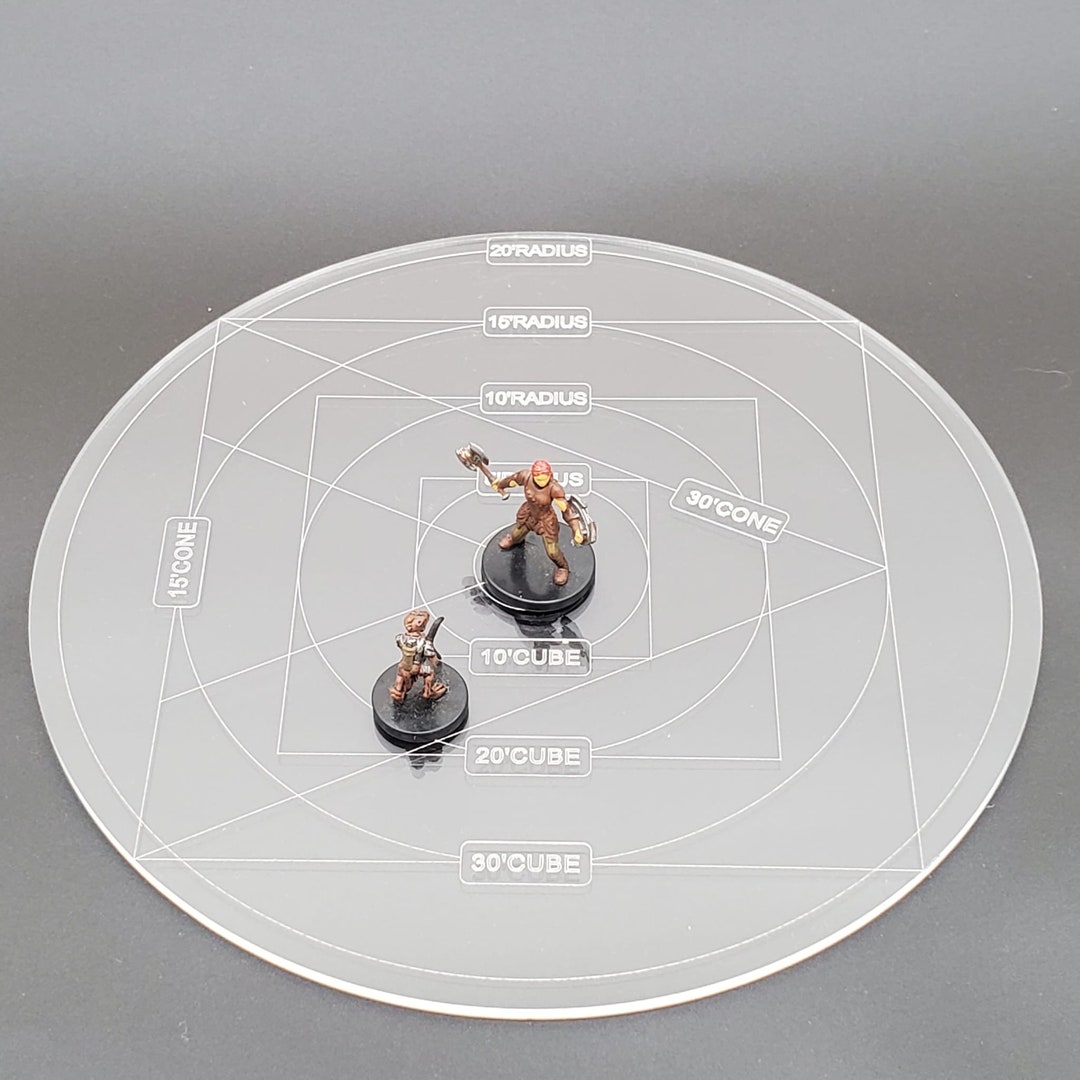 Area of Effect Spell Template | AOE Spell Template | TTRPG Spell ...