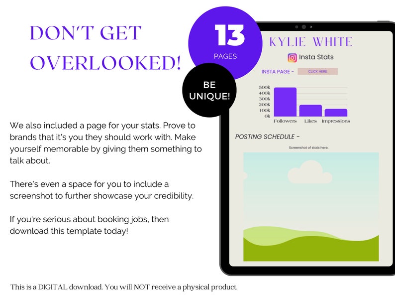 Influencer Media Kit, Insta Model, Youtuber, Instagram Influencer, Tik ...