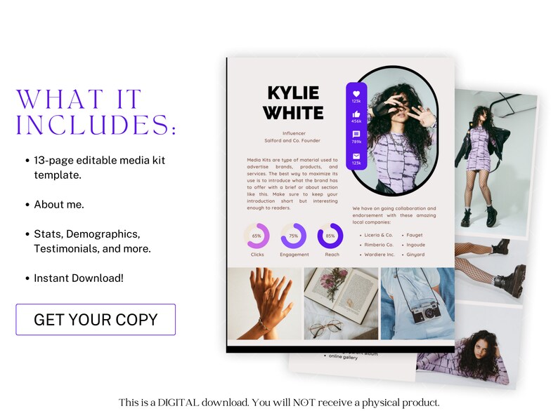 Influencer Media Kit, Insta Model, Youtuber, Instagram Influencer, Tik ...