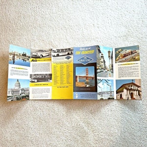 1958 Maps Postcards Travel Lot San Francisco and Sacramento California ...