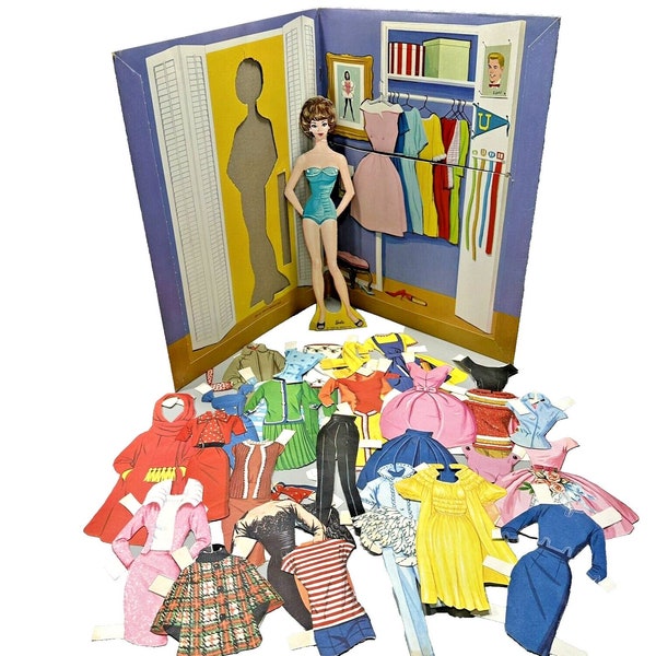 1962 Barbie Paper Doll Etsy