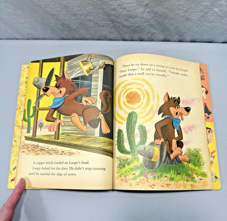 1960s Cartoons Little Golden Books Hokey Wolf and Ding-a-ling and Loopy ...