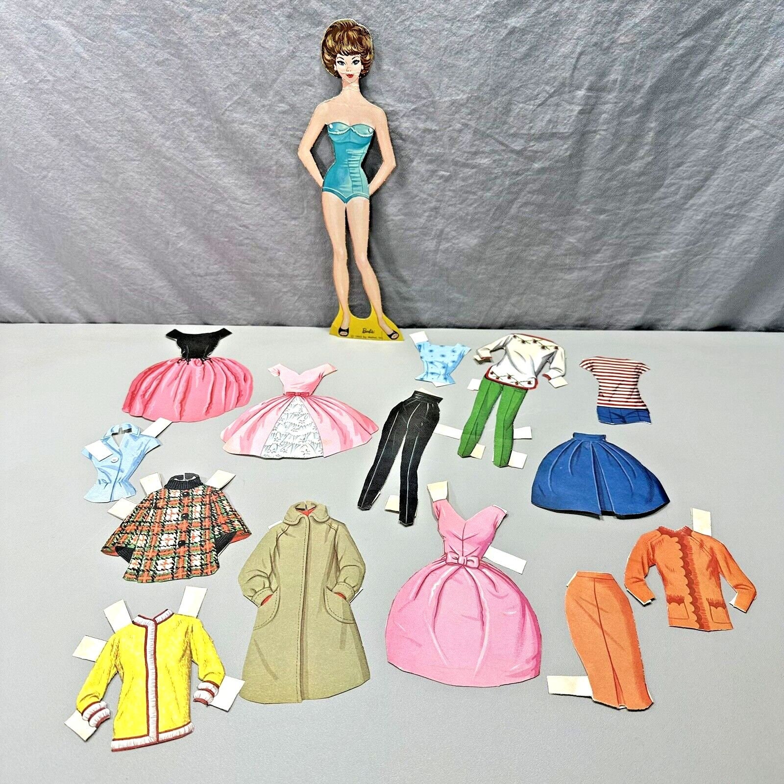 Bubble Cut Barbie Cut Outs Paper Doll Set Whitman 1962 Vintage Original ...