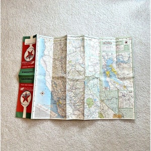 1958 Maps Postcards Travel Lot San Francisco and Sacramento California ...