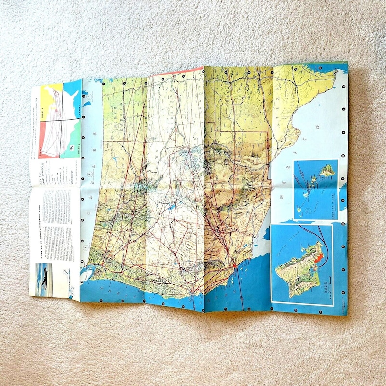 1958 Maps Postcards Travel Lot San Francisco and Sacramento California ...