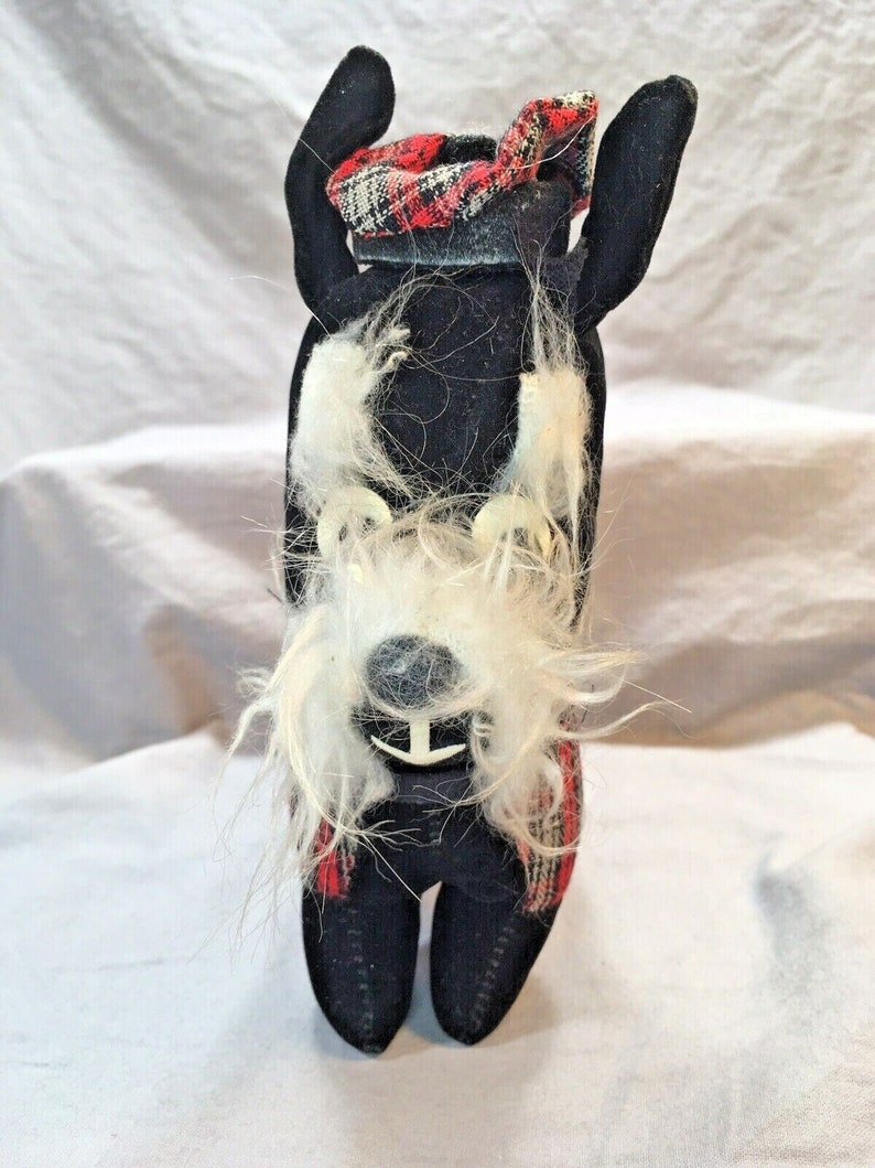 Vintage Dream Pets Dogs Black Scottie and White Jack Russell - Etsy