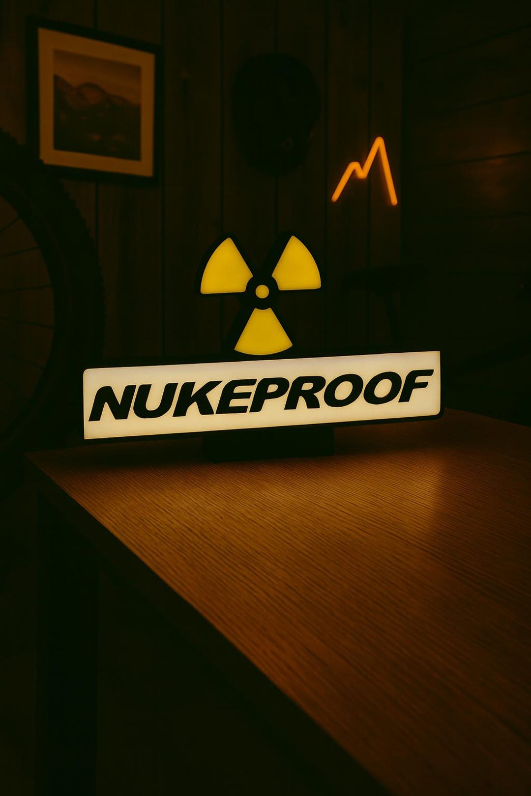 Nukeproof Logo Light Box – Crisp White Glow for MTB & Enduro Riders - Etsy