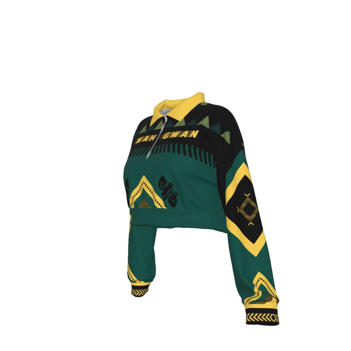Wah Gwan Crop Top With Half Zipper - Can Request a Different Island ...