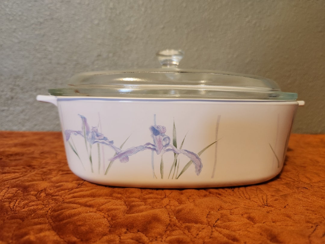 Corning Ware Shadow Iris A-2-B, 2 Liters With Lid Casserole Dish - Etsy