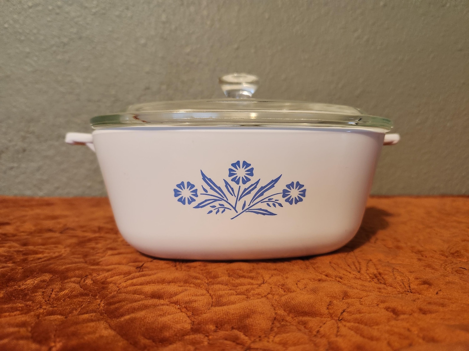 CORNING WARE Vintage P-1 1/2-B Blue Cornflower 1 1/2qt Casserole W/lid ...