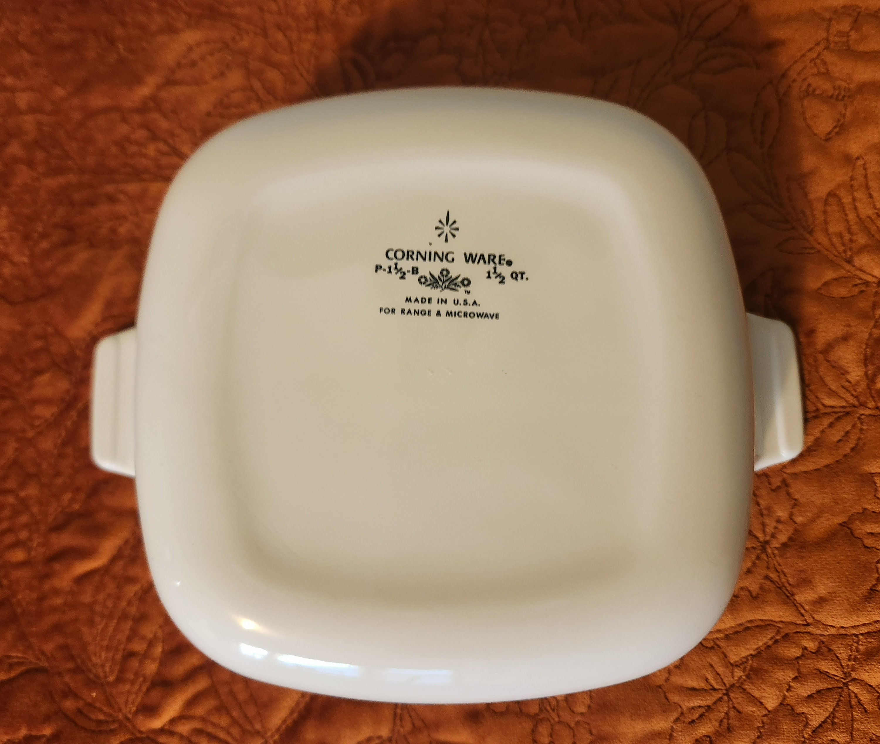 Corning Ware Floral Bouquet 1 1/2 Quart Casserole P-1 1/2- B) With Lid ...