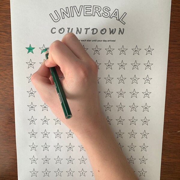 Universal Studios Countdown Calendar - Etsy