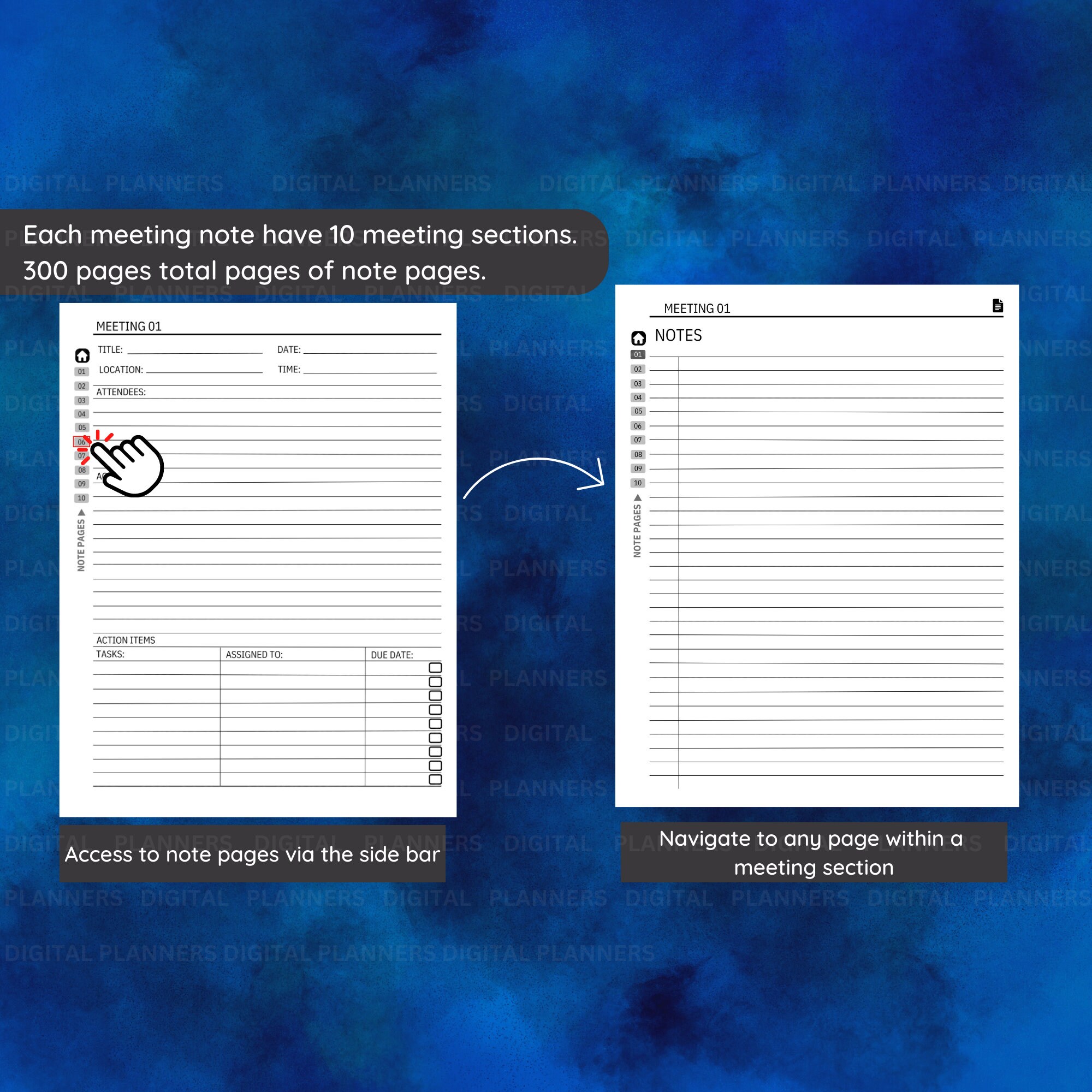 Remarkable 2 Meeting Notebook – Digital Notes (PDF) - Etsy