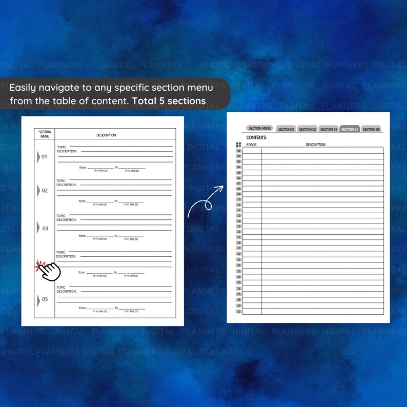 Remarkable 2 Notebook Templates, Digital Life Organizer (PDF) - Etsy
