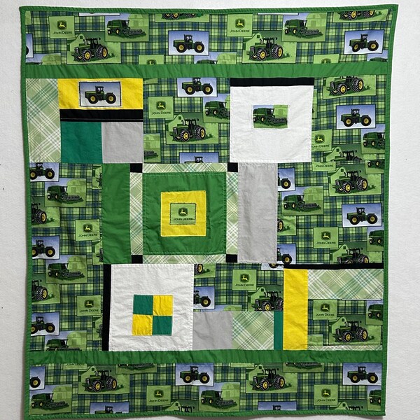 Tractor Toddler Quilt - Etsy